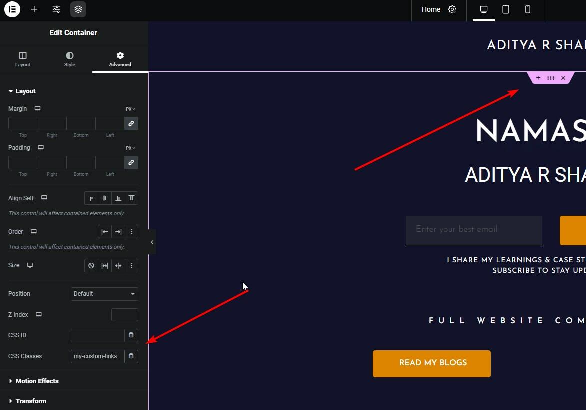 How to Easily Add Custom Link Colors in Elementor [Easiest Way] - Aditya R Sharma